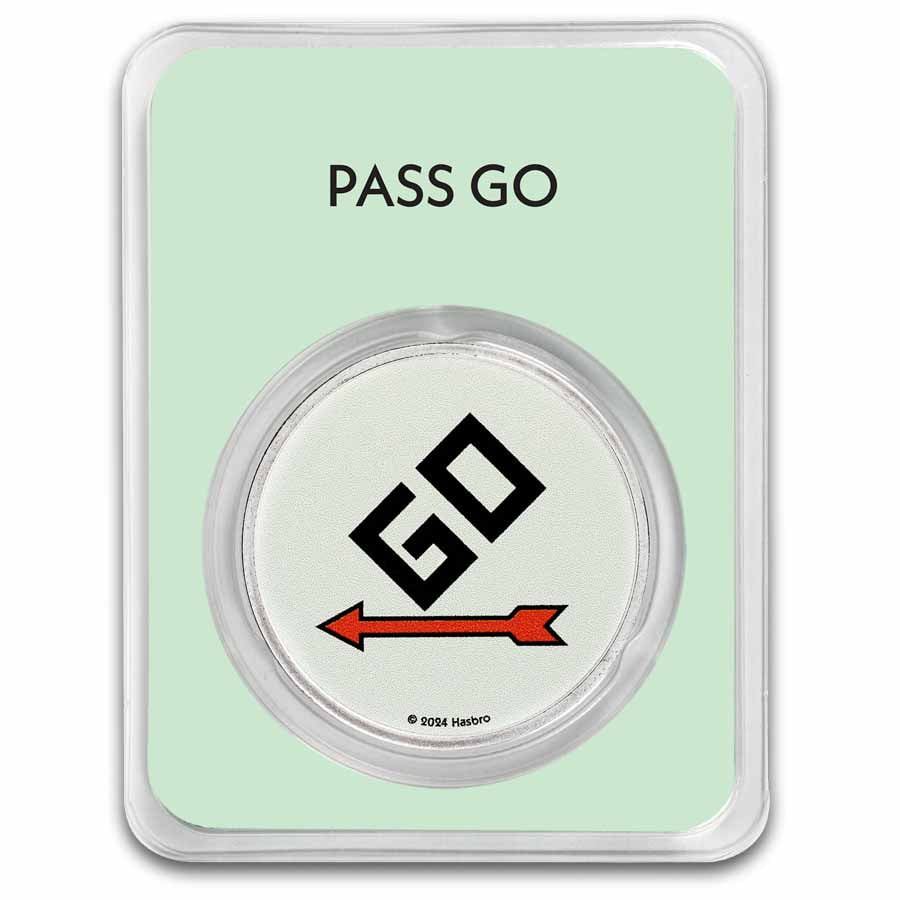 2024 Samoa 1 oz Silver Monopoly Board Space: Pass Go with TEP - Walmart.com