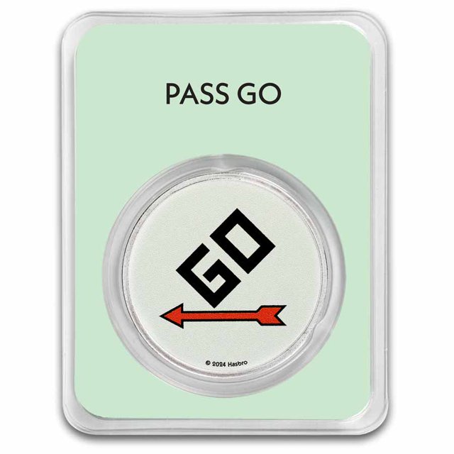 2024 Samoa 1 oz Silver Monopoly Board Space: Pass Go with TEP - Walmart.com