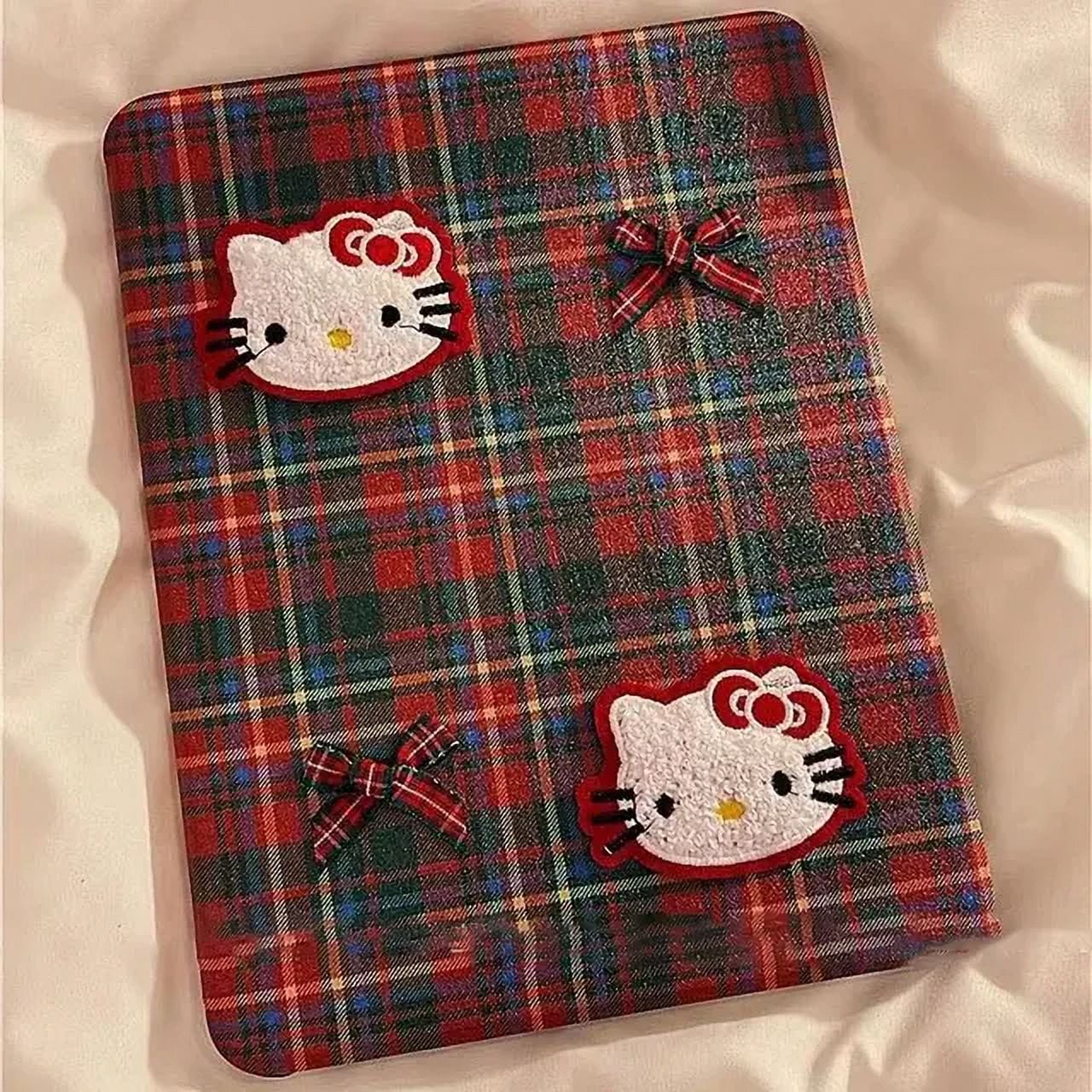 2024 Sanrio Anime Hello Kitty Ipad Case 10 Air 1 2 3 4 5 Plaid ...