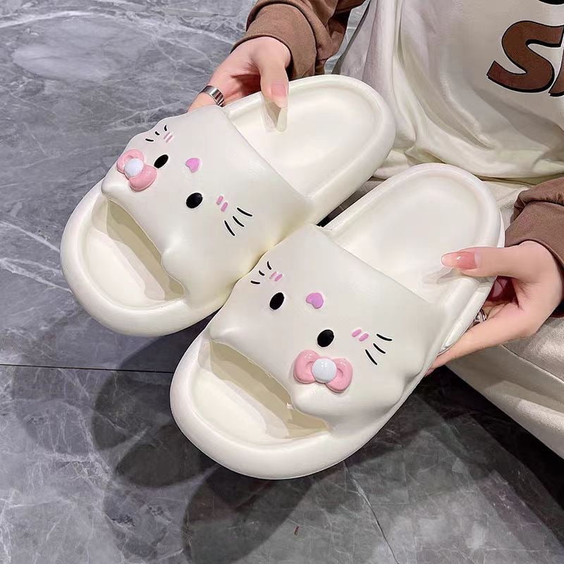 2024 Sanrio Cartoon Slippers Hello Kitty Summer Indoor Antiskid ...