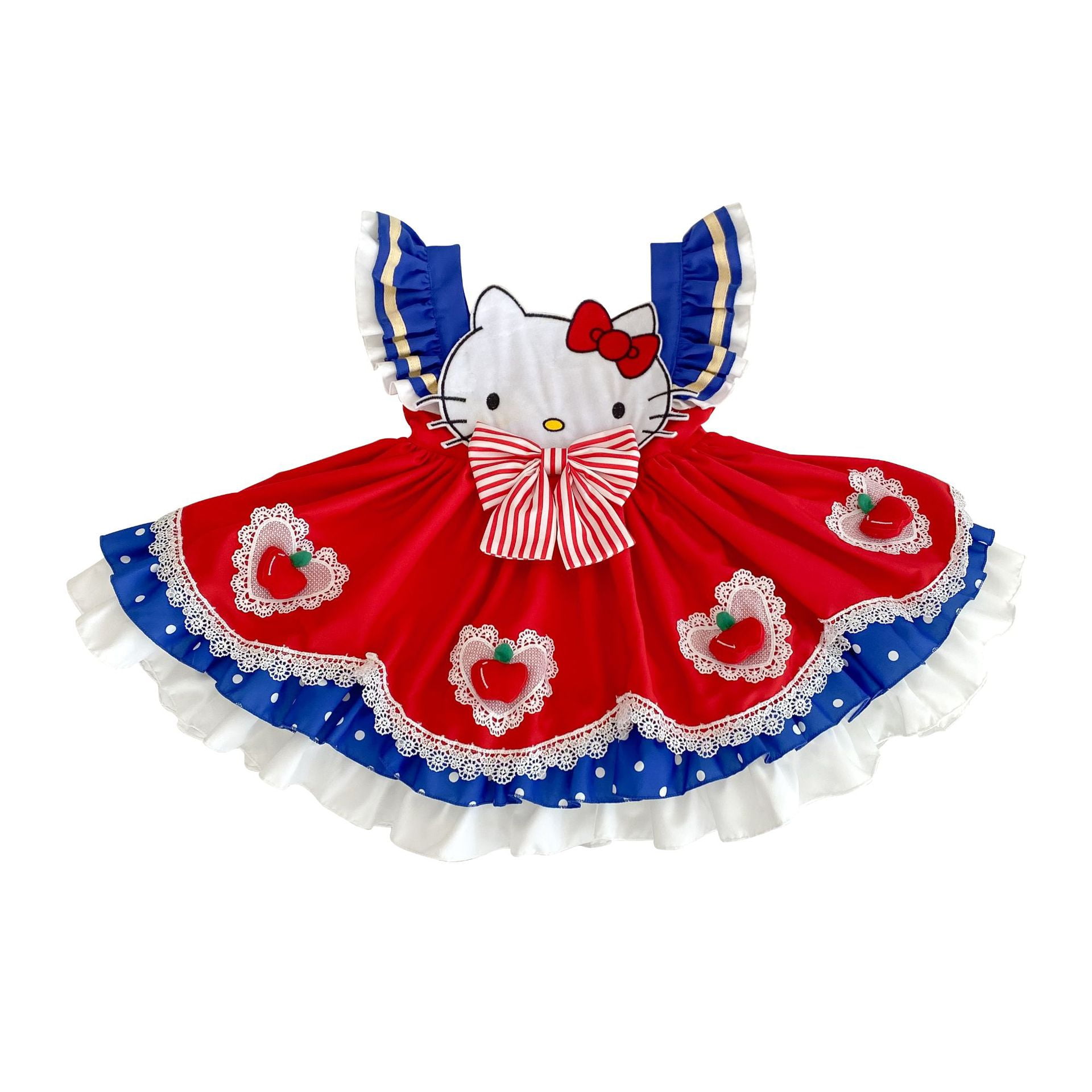 2024 Sanrio Cosplay Hello Kitty New Doll Flying Sleeves Bow Lolita ...