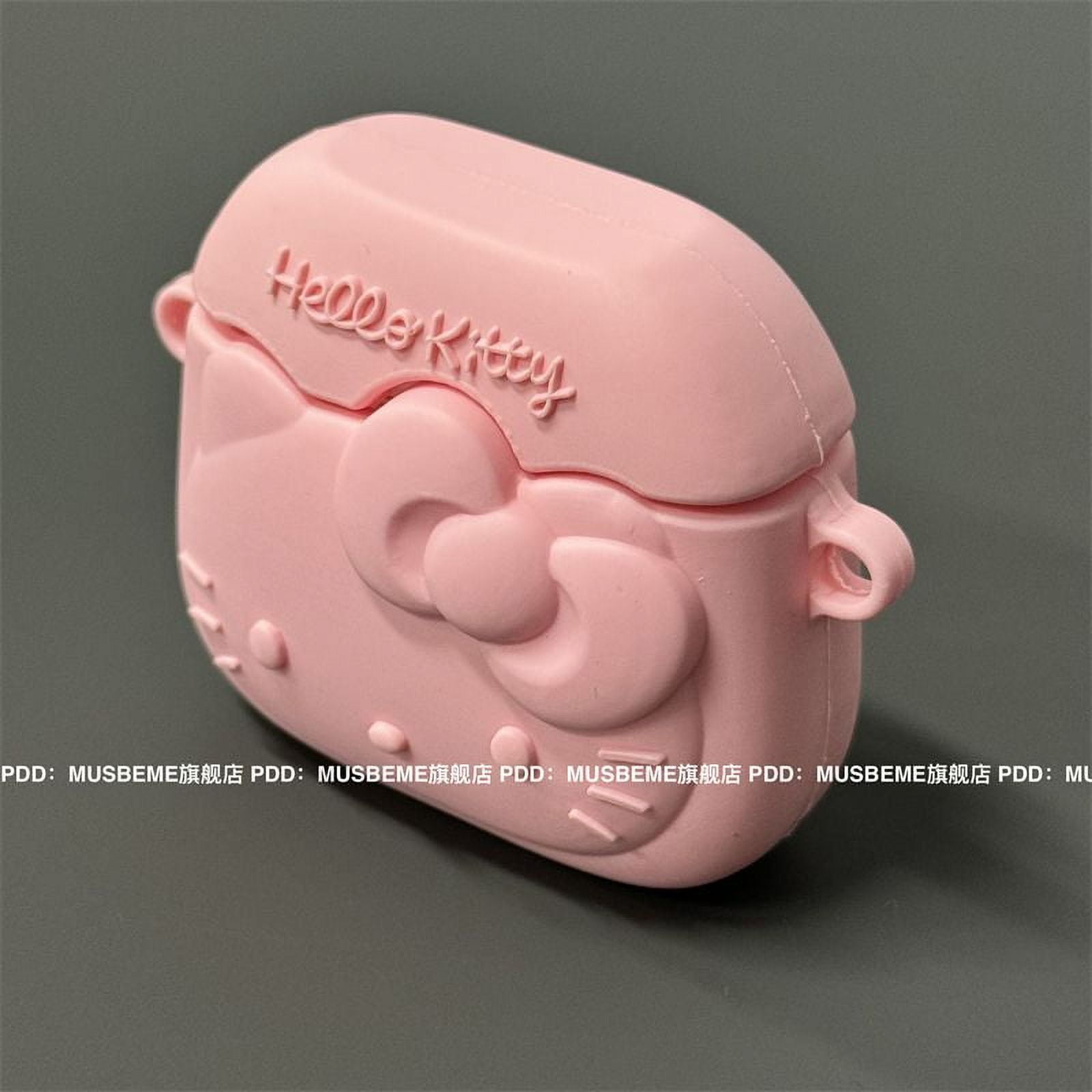 2024 Sanrio Hello Kitty Cartoon 3D Wireless Bluetooth Case For AirPods Pro 1 2 3 New Pink Kawaii ...