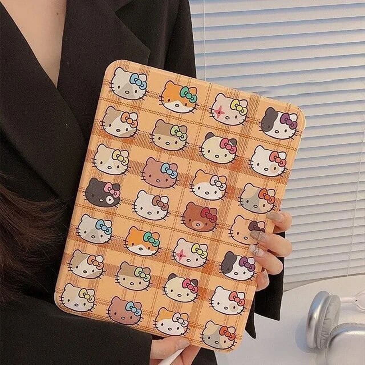 2024 Sanrio Hello Kitty Cartoon Ipad Air5 Case Kawaii Cute Mini 6 Case ...