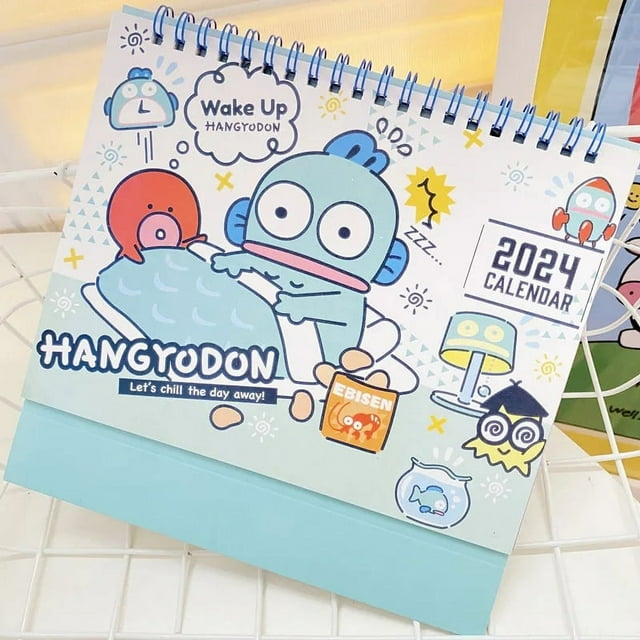 2024 Sanrio Hello Kitty Desk Calendar Anime Kuromi My Melody Standing ...