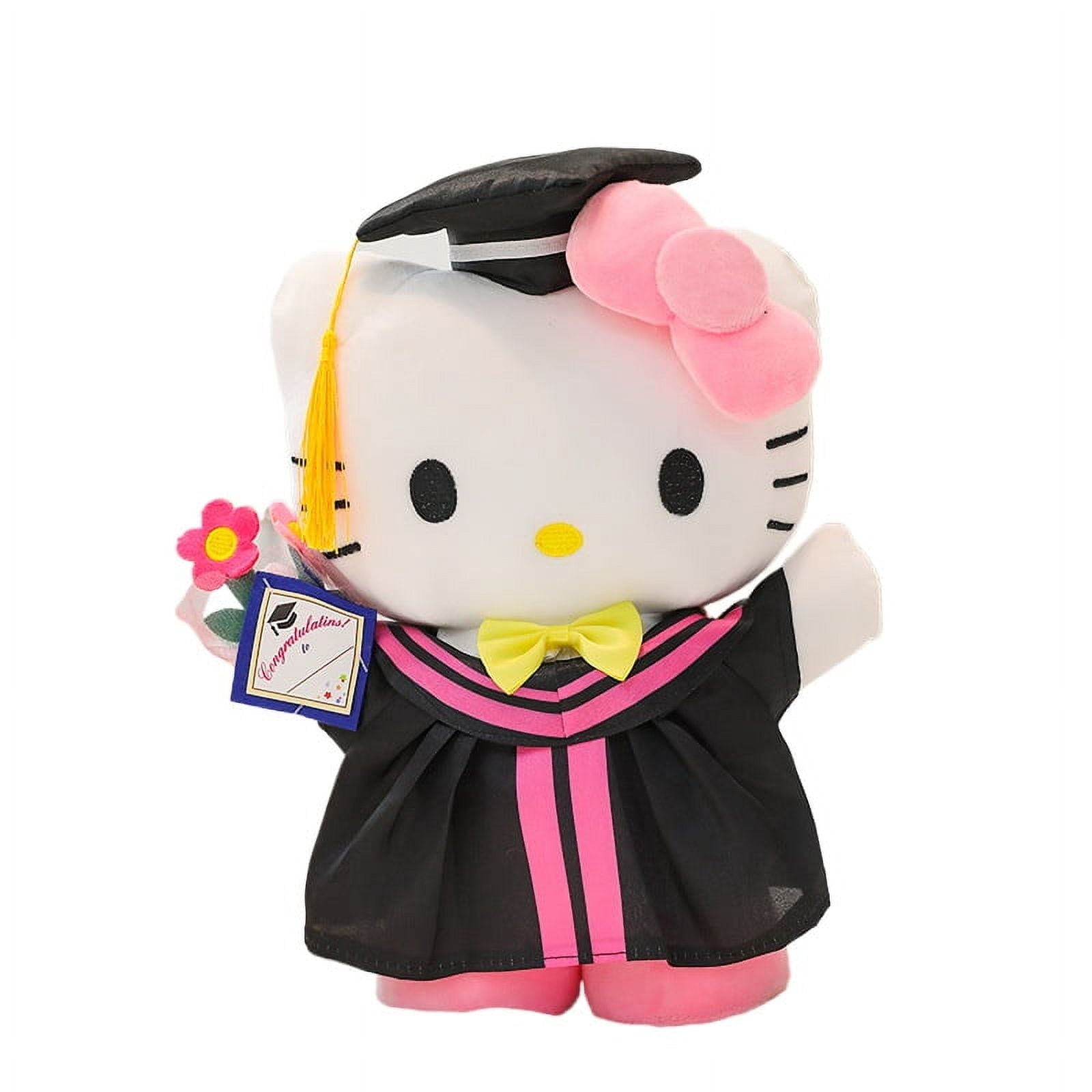 2024 Sanrio Hello Kitty Kuromi 35cm Graduation Plushie Doll Kawaii ...