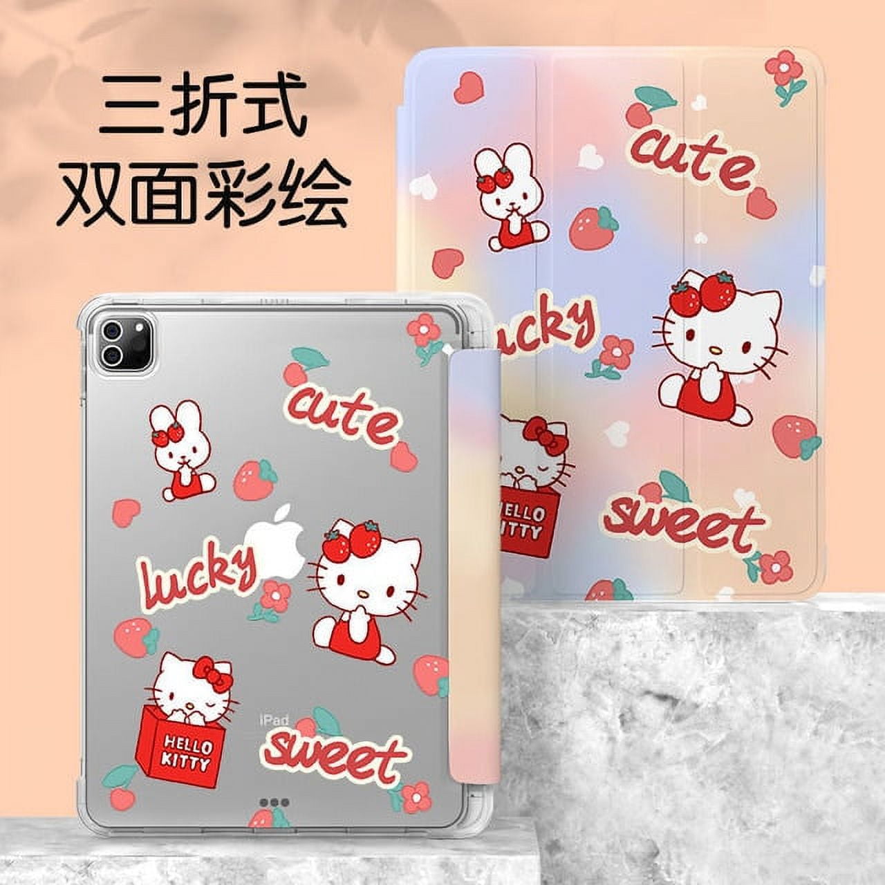 2024 Sanrio Hello Kitty Tablet IPad Case Air 5 Cover 10.9 Inch Kawaii ...