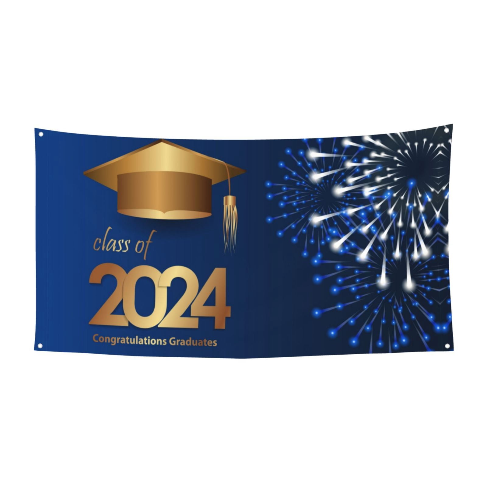 2024 Senior Class of 2024 Graduation Banner Backdrop Flag Tapestry ...