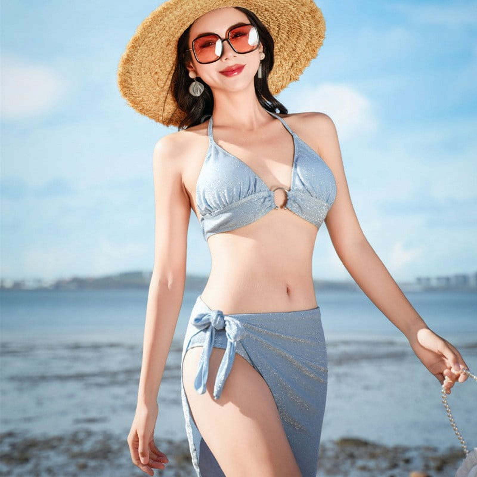 2024 Sexy Bikini Bikini Vacation Seaside Hot Spring Korean Sexy Split