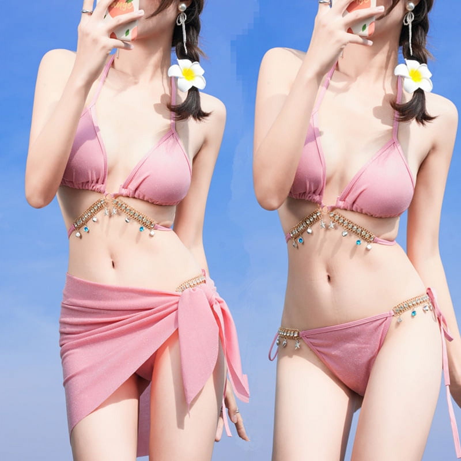 2024 Sexy Bikini Bikini Vacation Seaside Hot Spring Korean Sexy Split