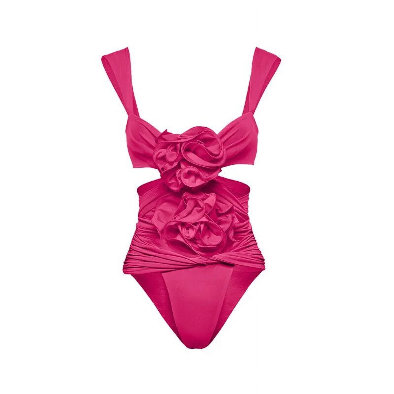 2024 Sexy Flower One Piece Swimwear Brazilian Biquini Cut Out Swimwear