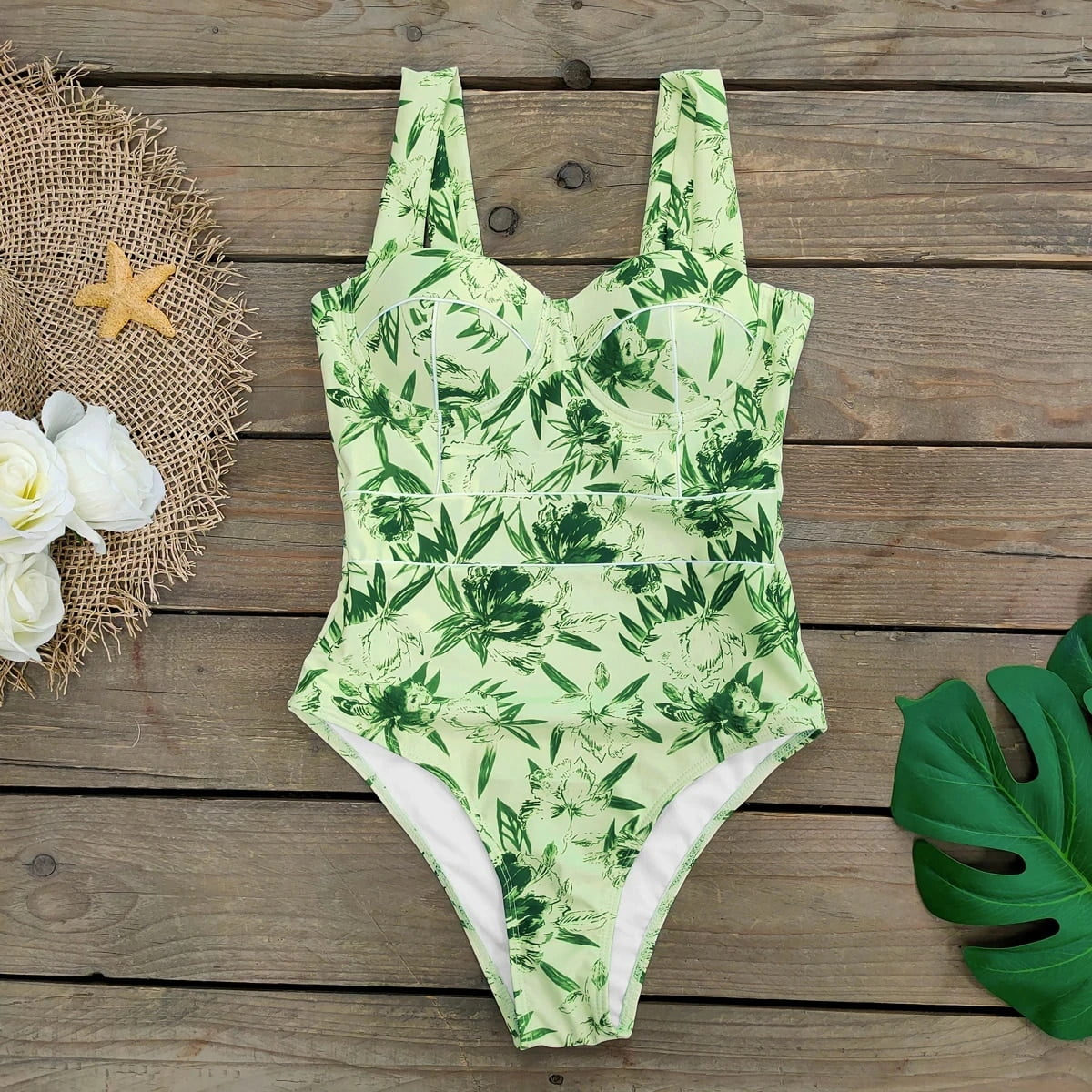 2024 Sexy One Piece Swimsuit Women Swimwear Cut Out Bathing Suit Summer ...