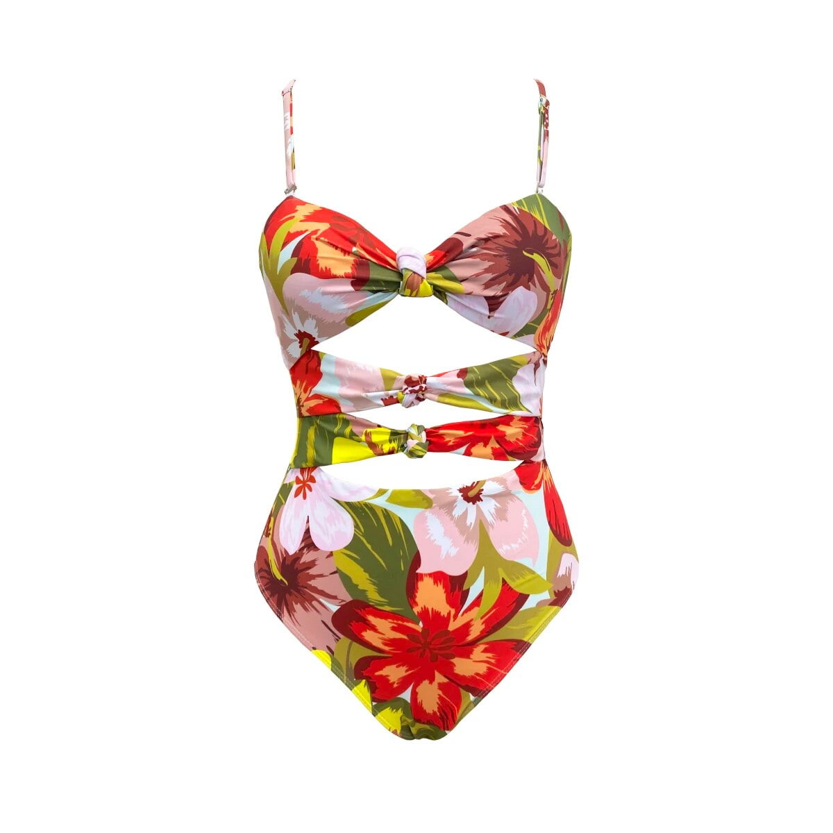 2024 Sexy One Piece Swimsuit and Cover up Cut Out Swimwear Women ...