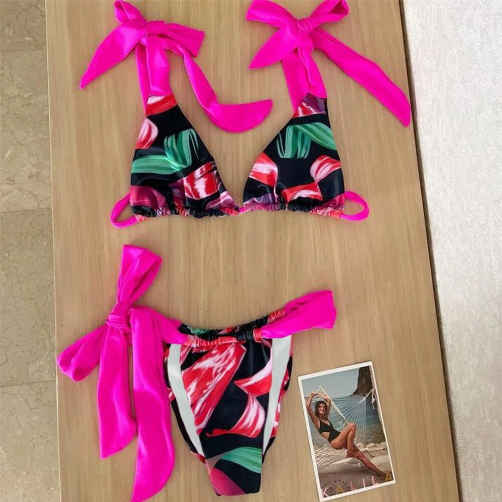 2024 Sexy Ruffle Bikinis Women Swimsuit Brazilian Biquini Push Up