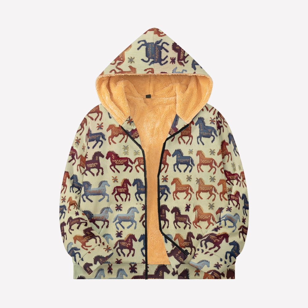 2024 Short, Personalized, Fun Zipper, Men's and Women's Large Hooded ...