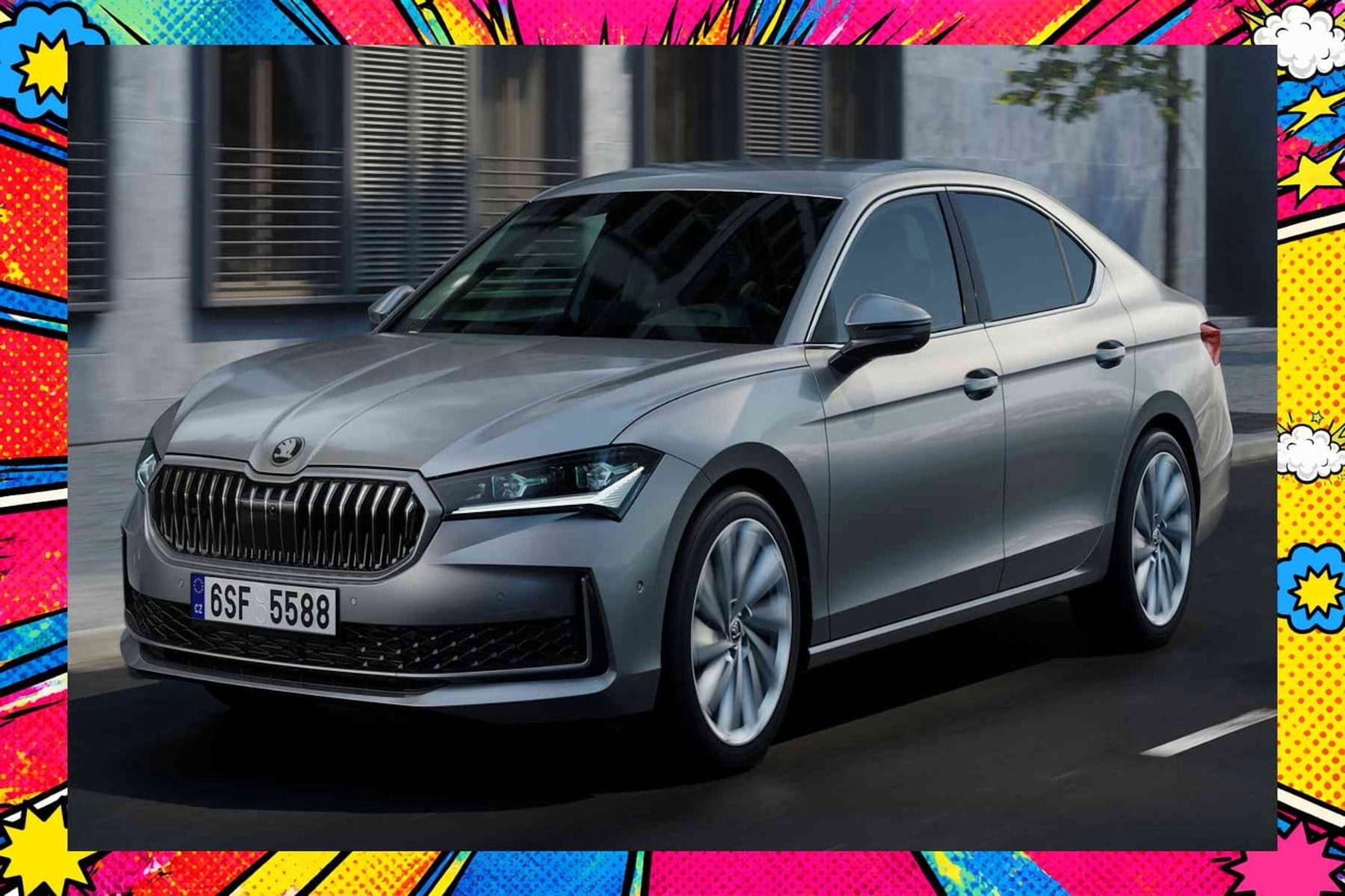 2024 Skoda Superb - Pop Art Edition | 20x30 Inch Glossy Laminated ...