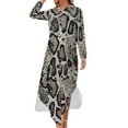 2024 Snakeskin Python Casual Dress Animal Print Street Style Dresses ...