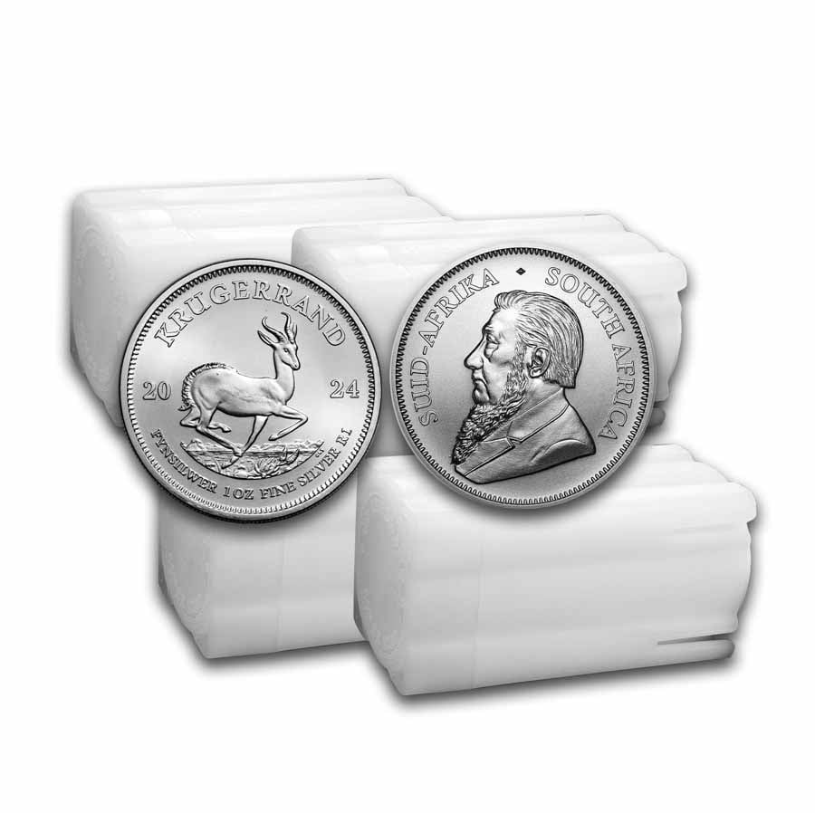 2024 South Africa 1 oz Silver Krugerrand BU Coin, Brilliant Uncirculated, Pack of 100 - Walmart ...