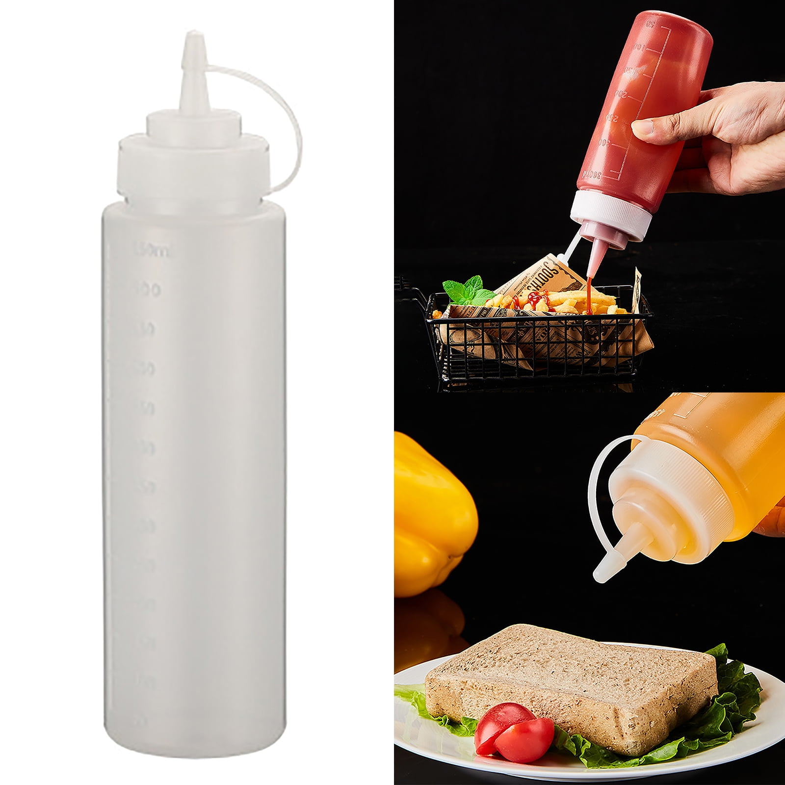 2024 Soy Pot Kitchen Supplies Pointed Mouth Seasoning Jam Extrusion ...