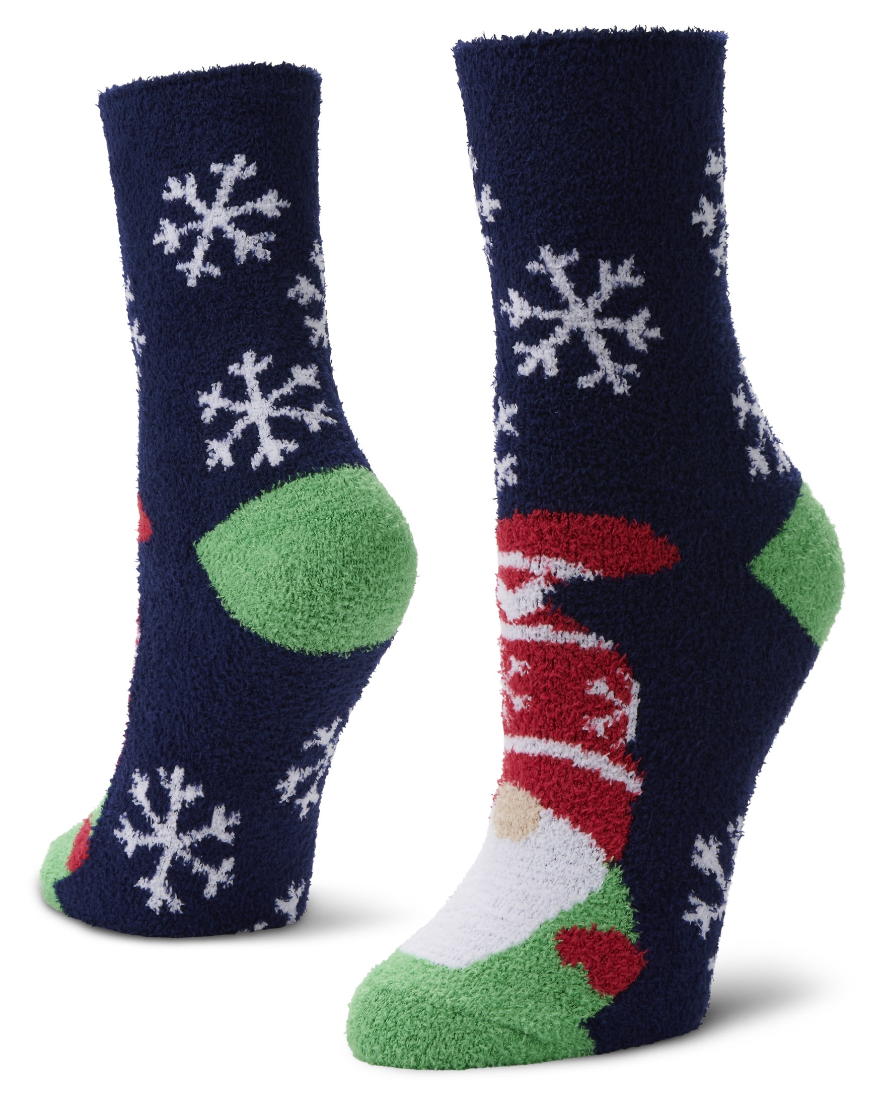 Airplus Aloe Infused Spa Crew Socks, Navy Gnome, Women's Size 5-10 ...