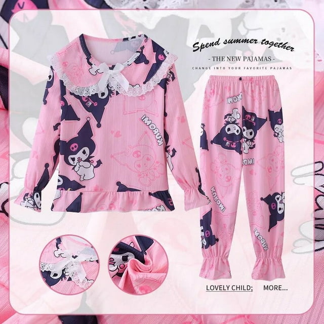 2024 Spring Kawaii Miniso Cinnamoroll Children Pajamas Cute Anime My ...