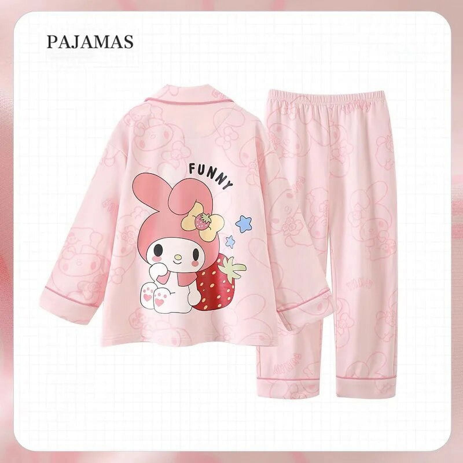 2024 Spring Kids Sleepwear Miniso Kawaii Anime Kuromi My Melody ...