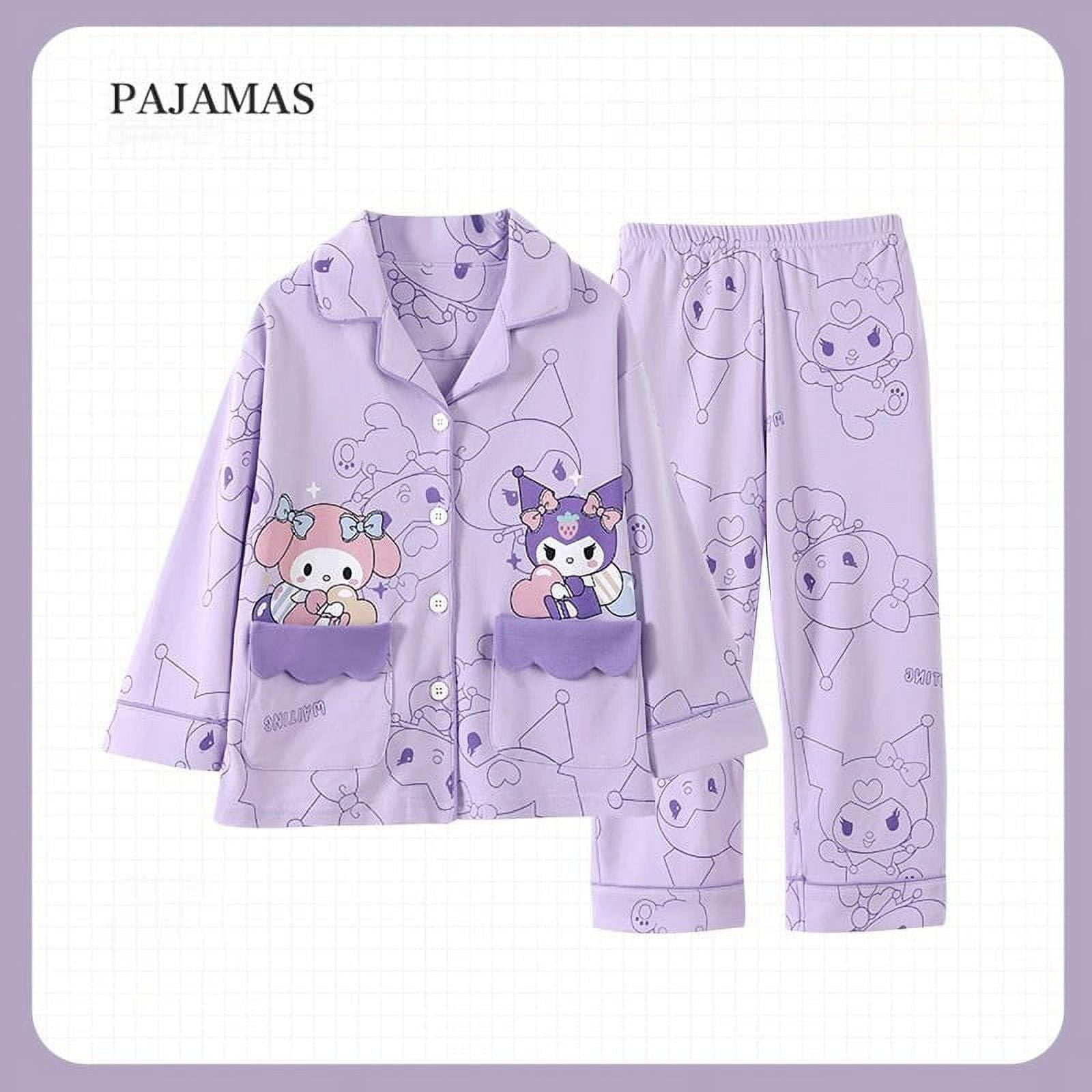 2024 Spring Kids Sleepwear Miniso Kawaii Anime Kuromi My Melody ...