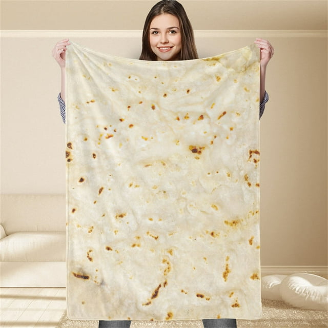 2024 Square Funny Throw Blanket Burritos Wrap Blanket Gag Gift for Home ...