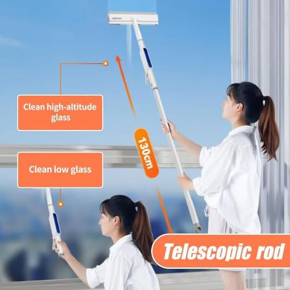 2024 Squeegee for Window Cleaning with Spray, Upgrade Double Sided ...
