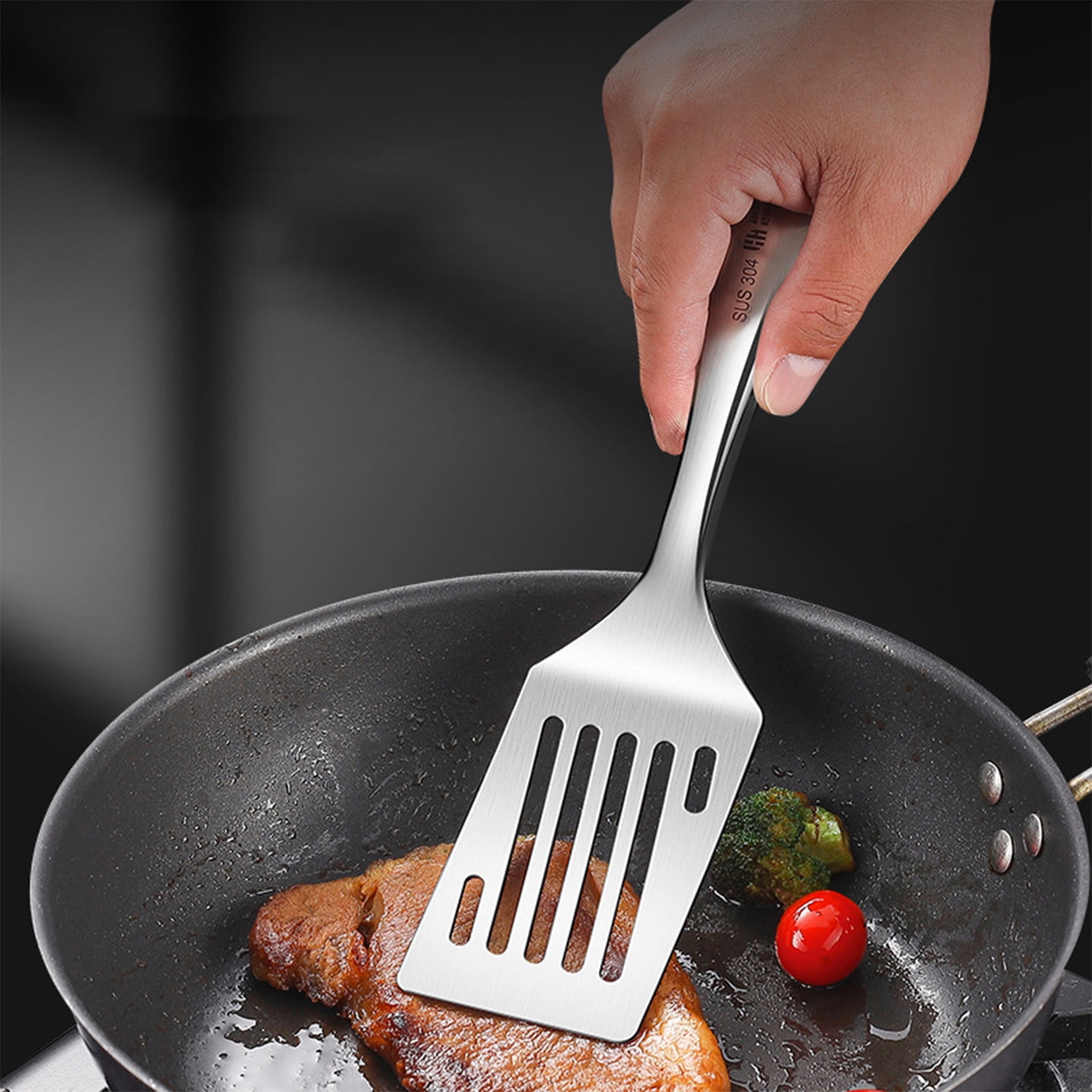 2024 Steak Spatula-Meat Frying Spatula- Suitable For High Temperature ...
