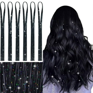 Hair Tinsel Strands With Tools 12 Colors Strands Fairy Hair Heat ...