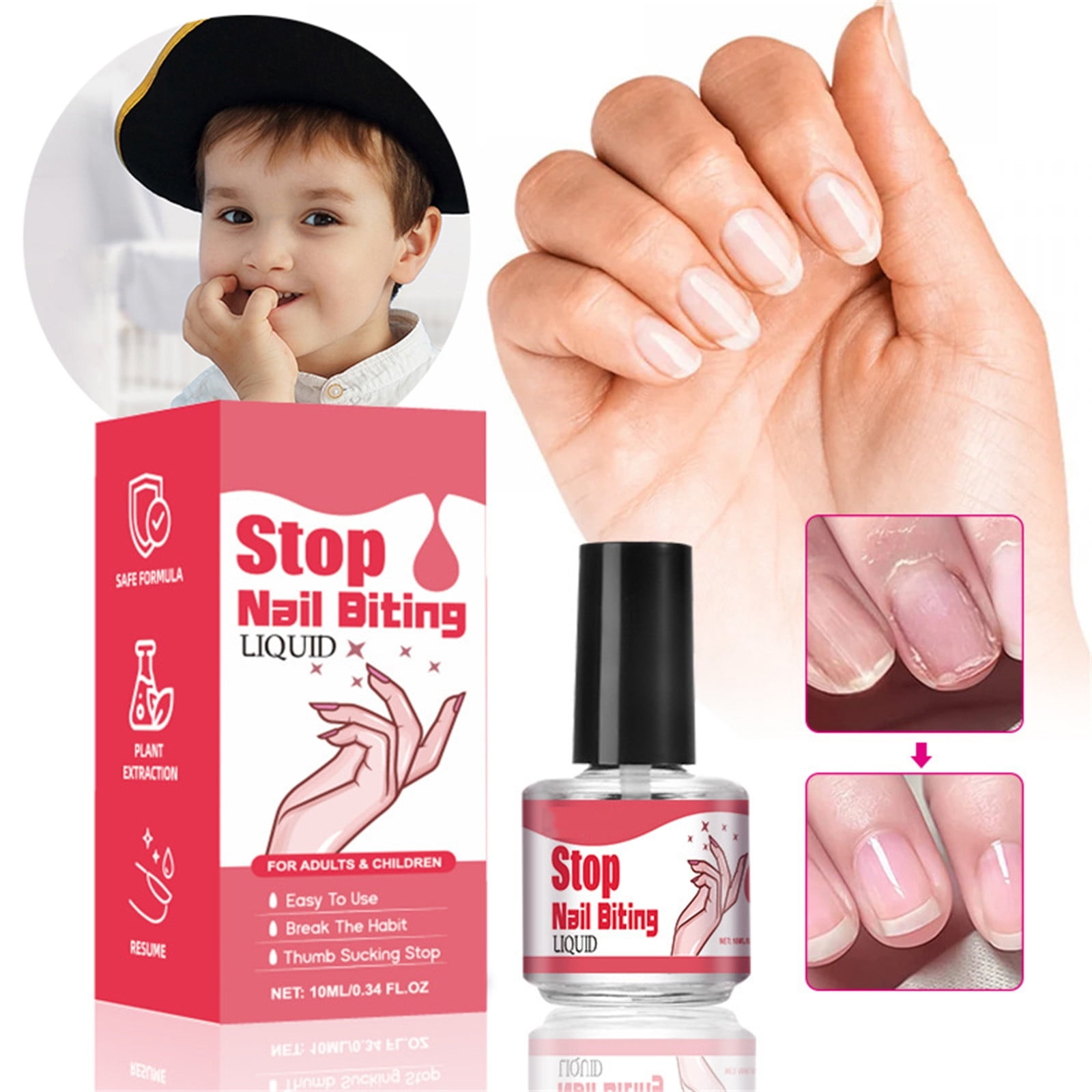 2024 Summer Clearance! Stop Nail Biting Water,Bitter Nail Water Helps ...