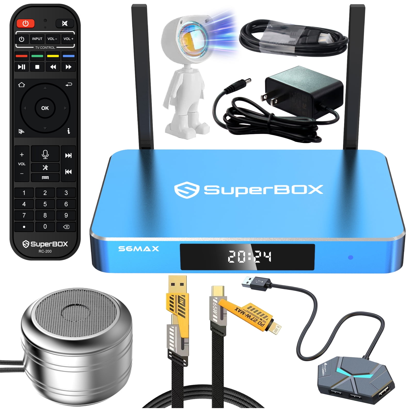 2024 SuperBox S6 MAX Fully Loaded,4GB RAM+64GB ROM,with Voice Remote ...