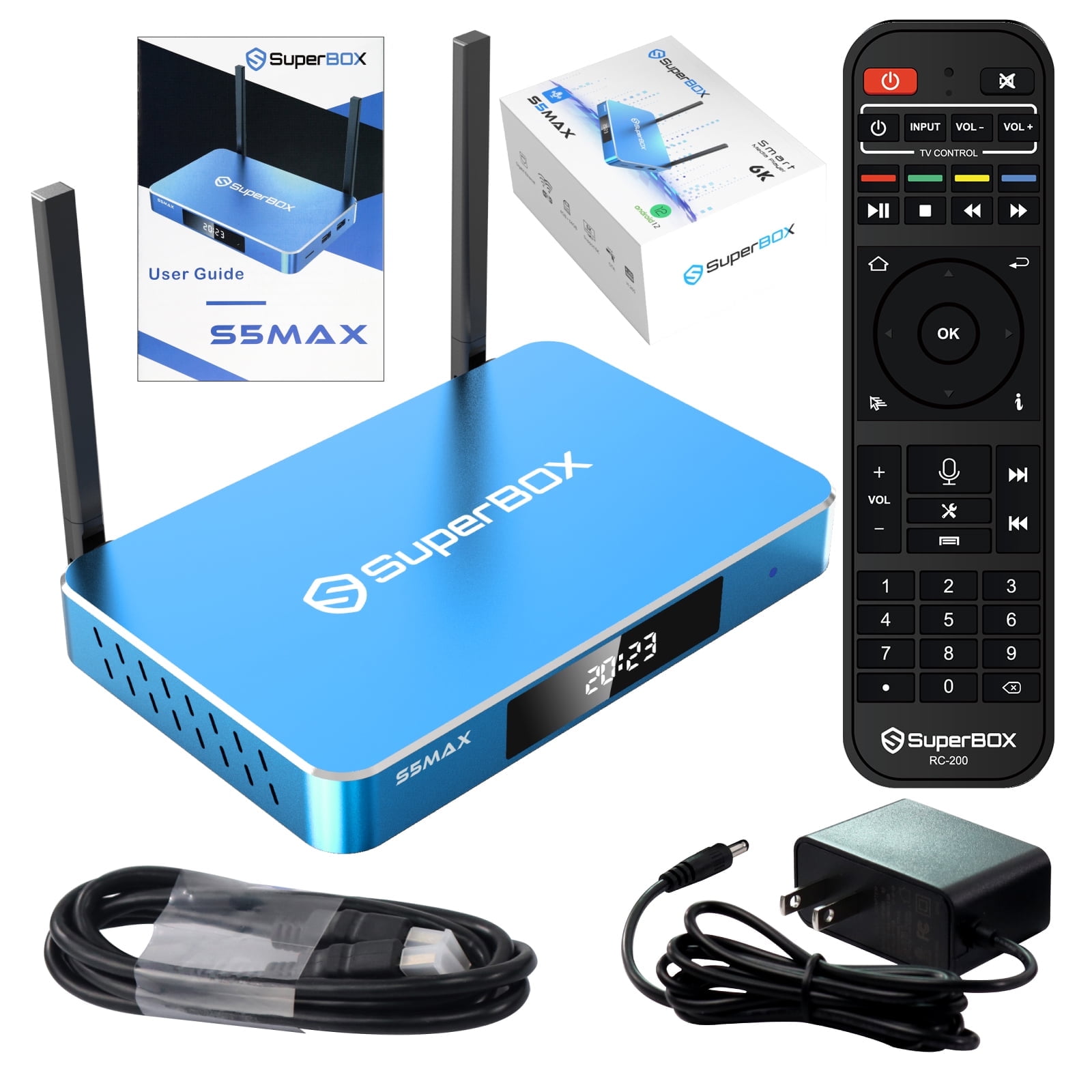 2024 SuperBox S5 MAX Fully Loaded,4GB RAM+64GB ROM,with Voice Remote ...