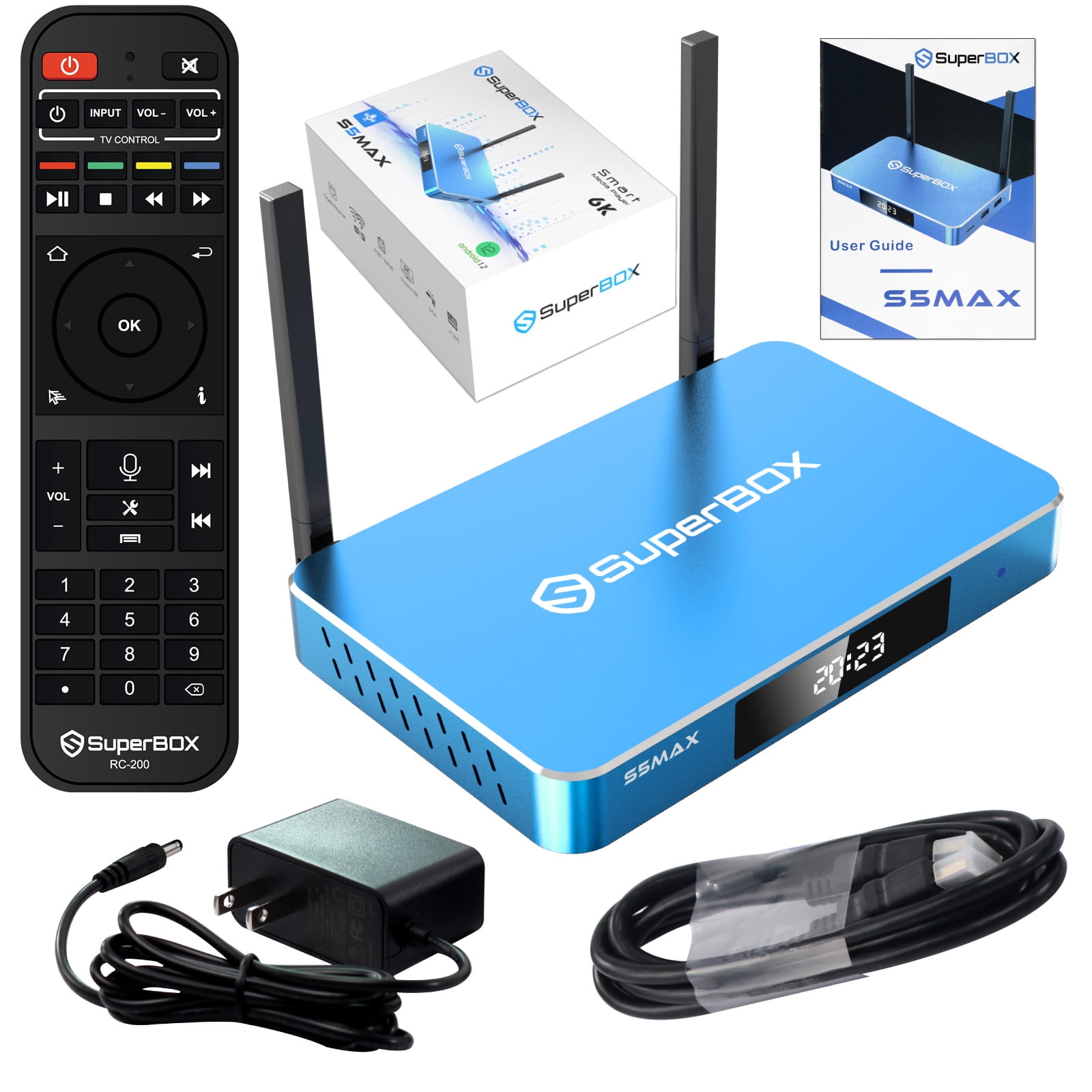 2024 SuperBox S5 MAX Fully Loaded,4GB RAM+64GB ROM,with Voice Remote ...