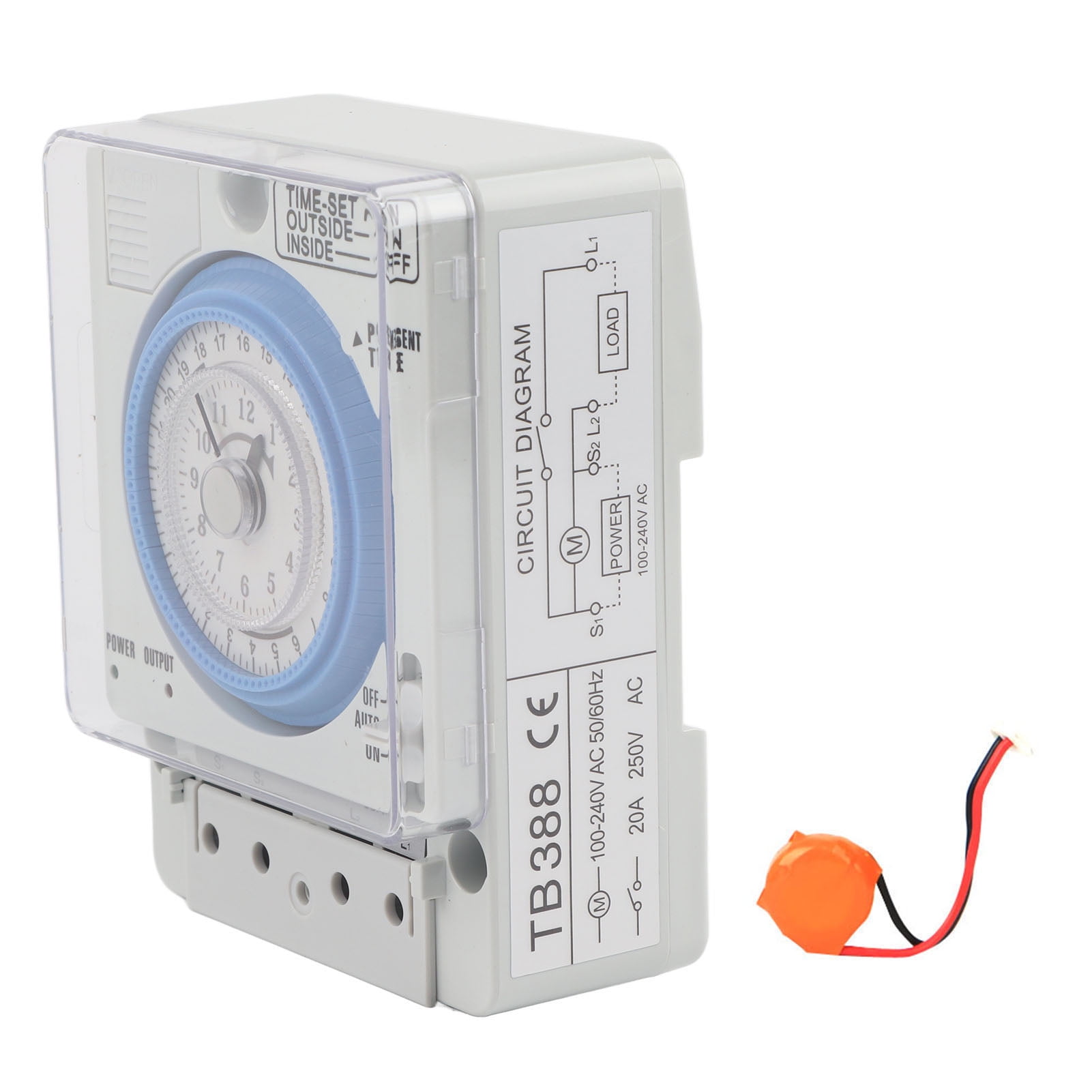 2024 TB388 Mechanical Timer 15 Minutes 24 Hours Time Switch Relay ...