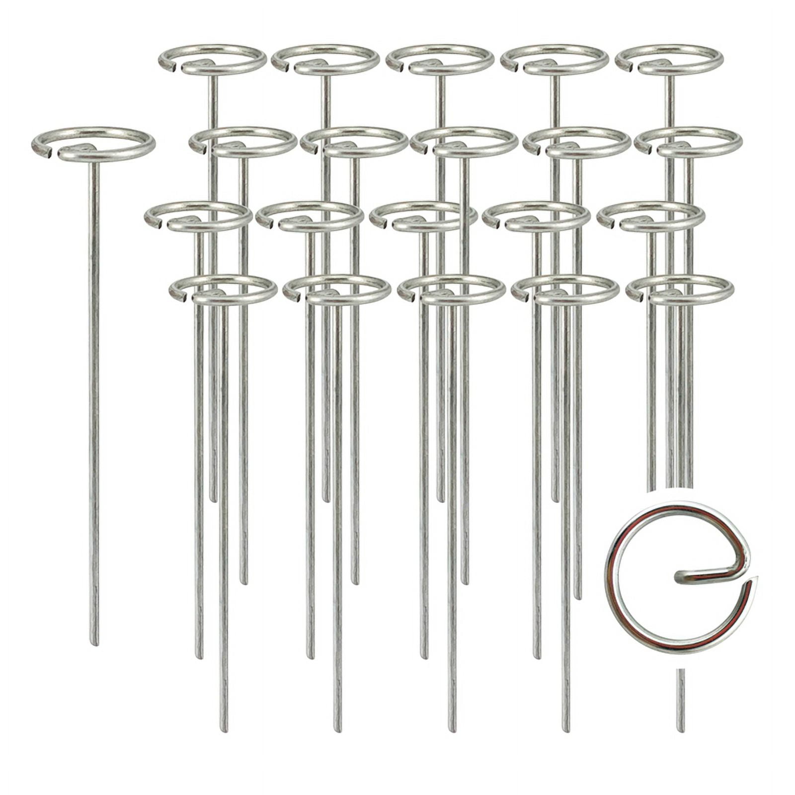100Pcs 6Inch Garden Staple Anti-Rust Galvanized Stakes - Walmart.com