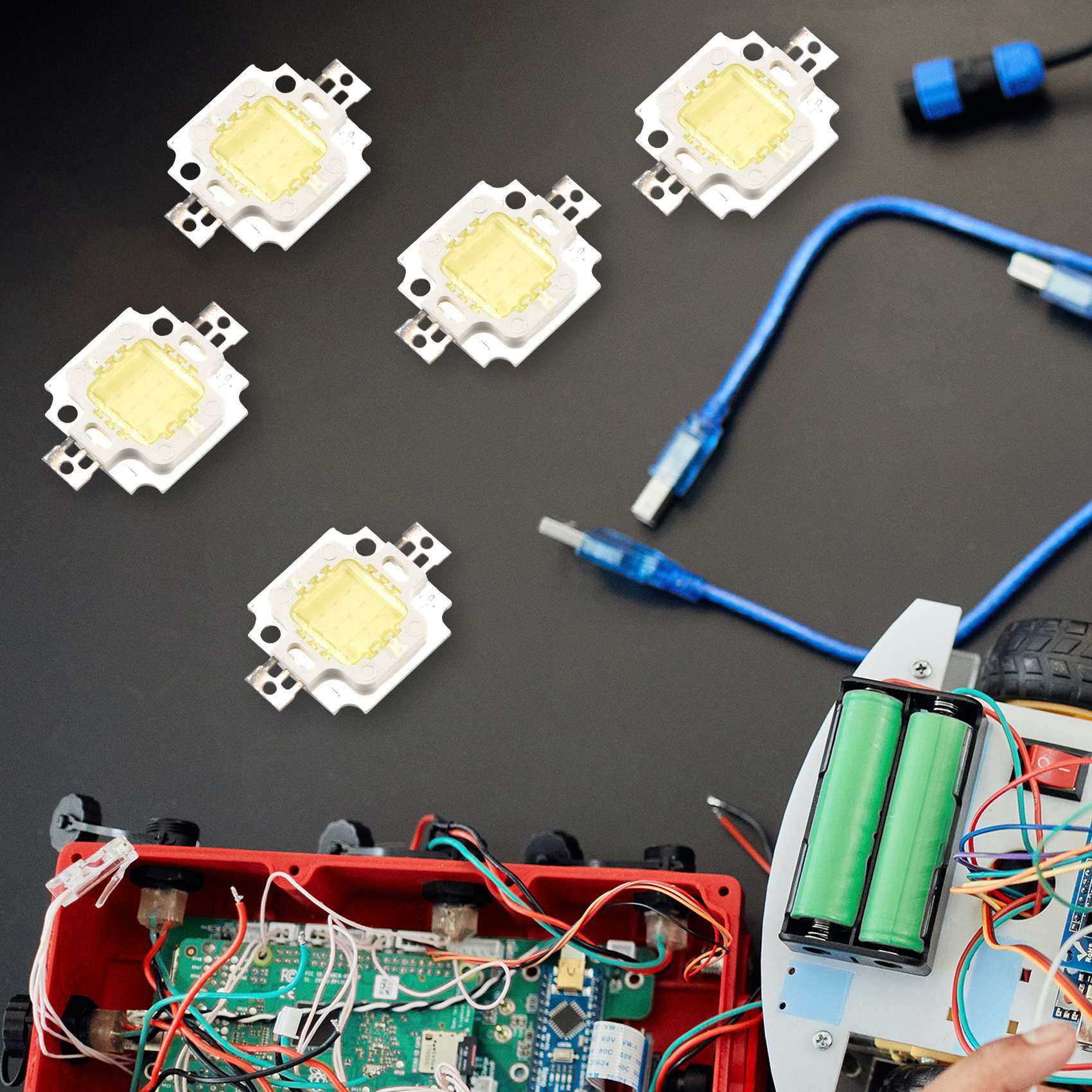 2024 TOP! 20PCS 10W LED Pure White High Power 1100LM Lamp SMD Chip light Bulb DC 9-12V - Walmart.com