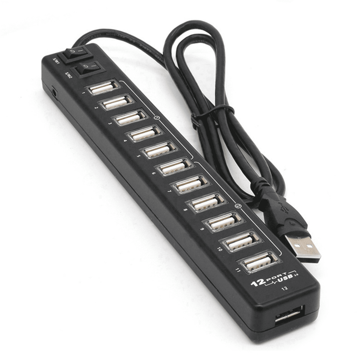 2024 TOP! 2X USB Hub 12 Ports USB 3.0 Hub Multi USB Splitter Switch ...