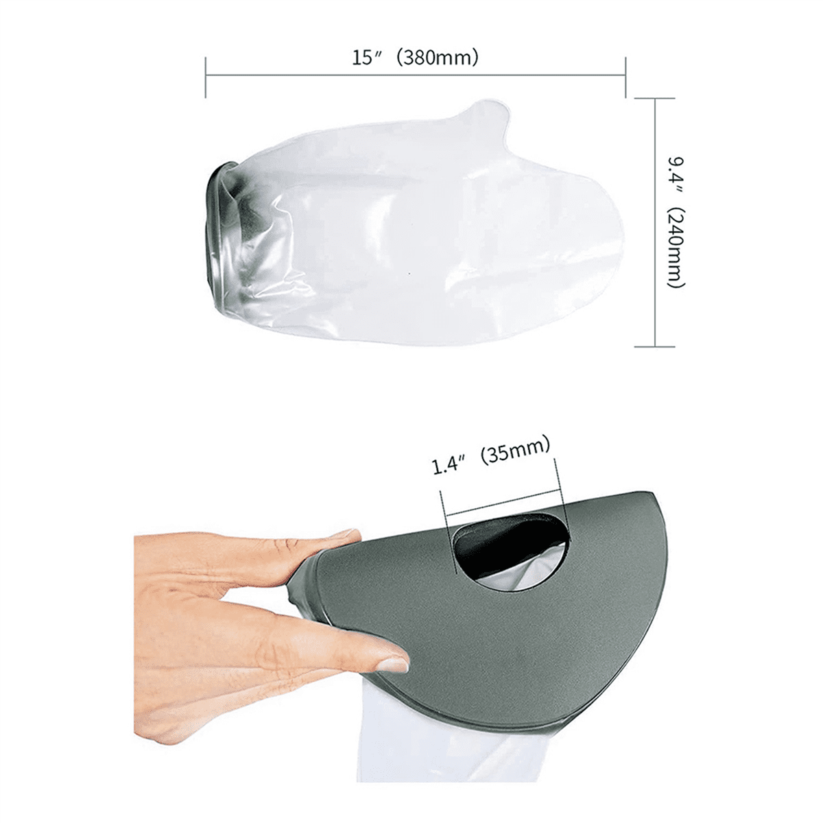 2024 TOP! 2X Waterproof Cast Cover Adult Hands Cover for Shower Bath ...