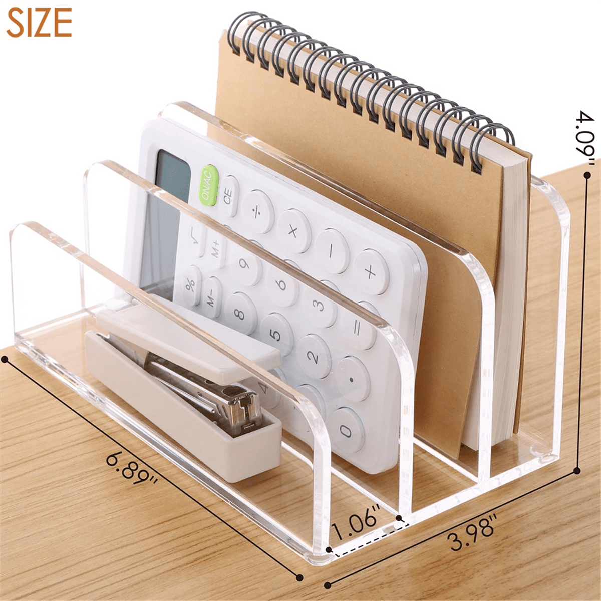 2024 TOP! 3 Compartments Mail Organizer Letter Holder for Desk ...