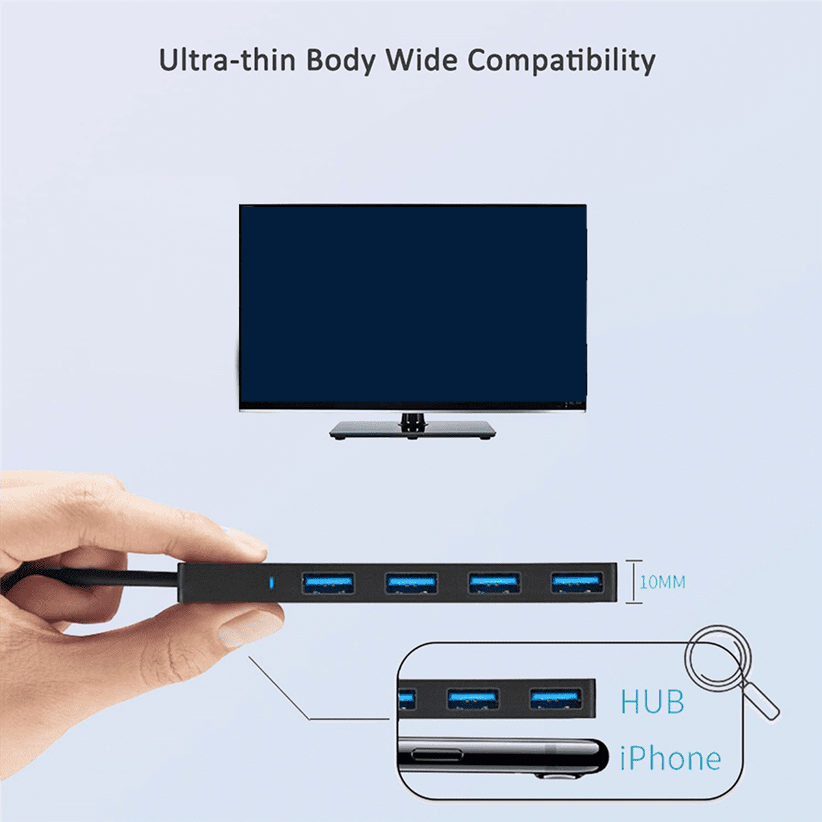 2024 TOP! 3X 4 Ports USB Hub, USB 3.0 Hub USB Splitter USB Expander for ...