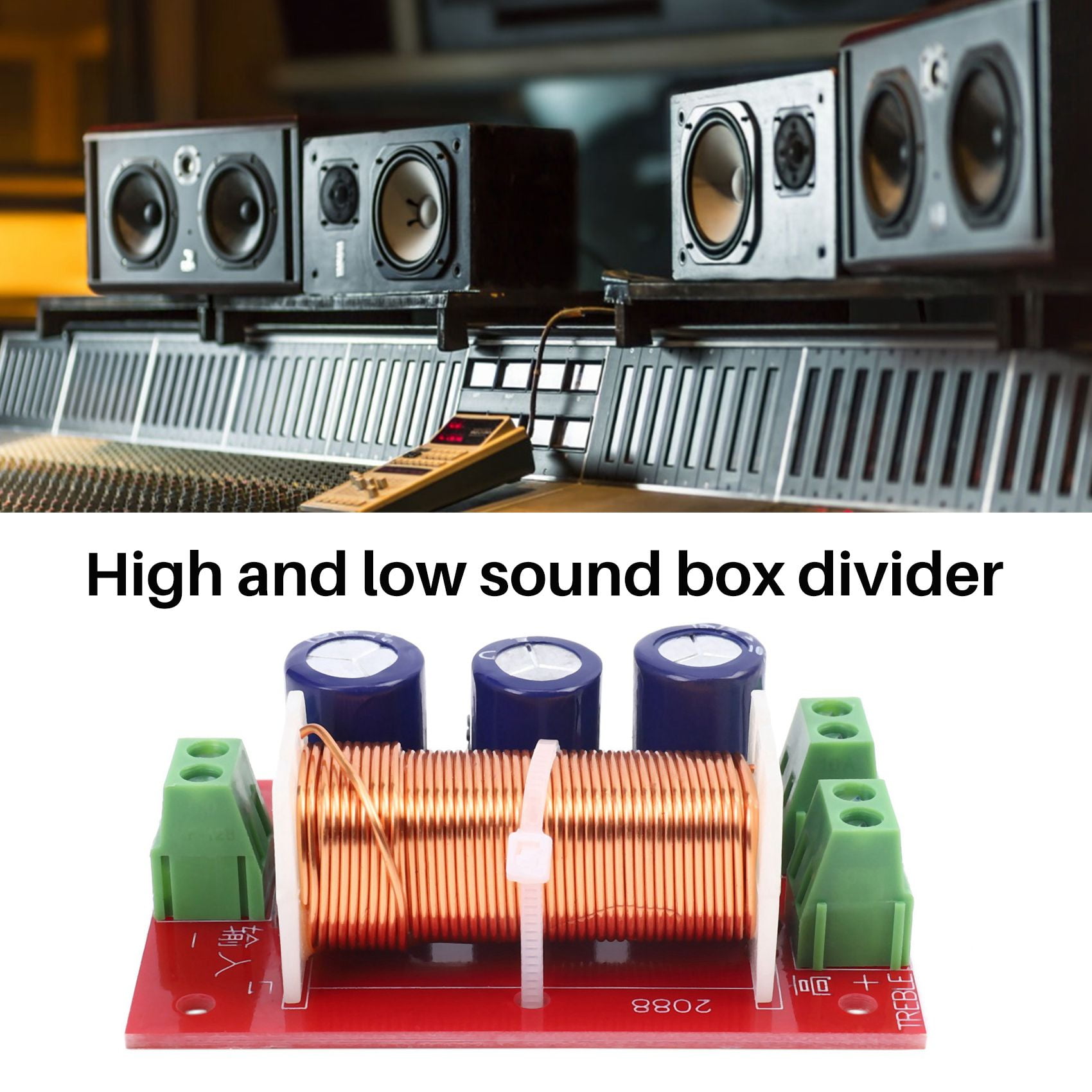 2024 TOP! 400W Speaker Crossover 2 Way High-Low 4-16 Ohm Frequency ...