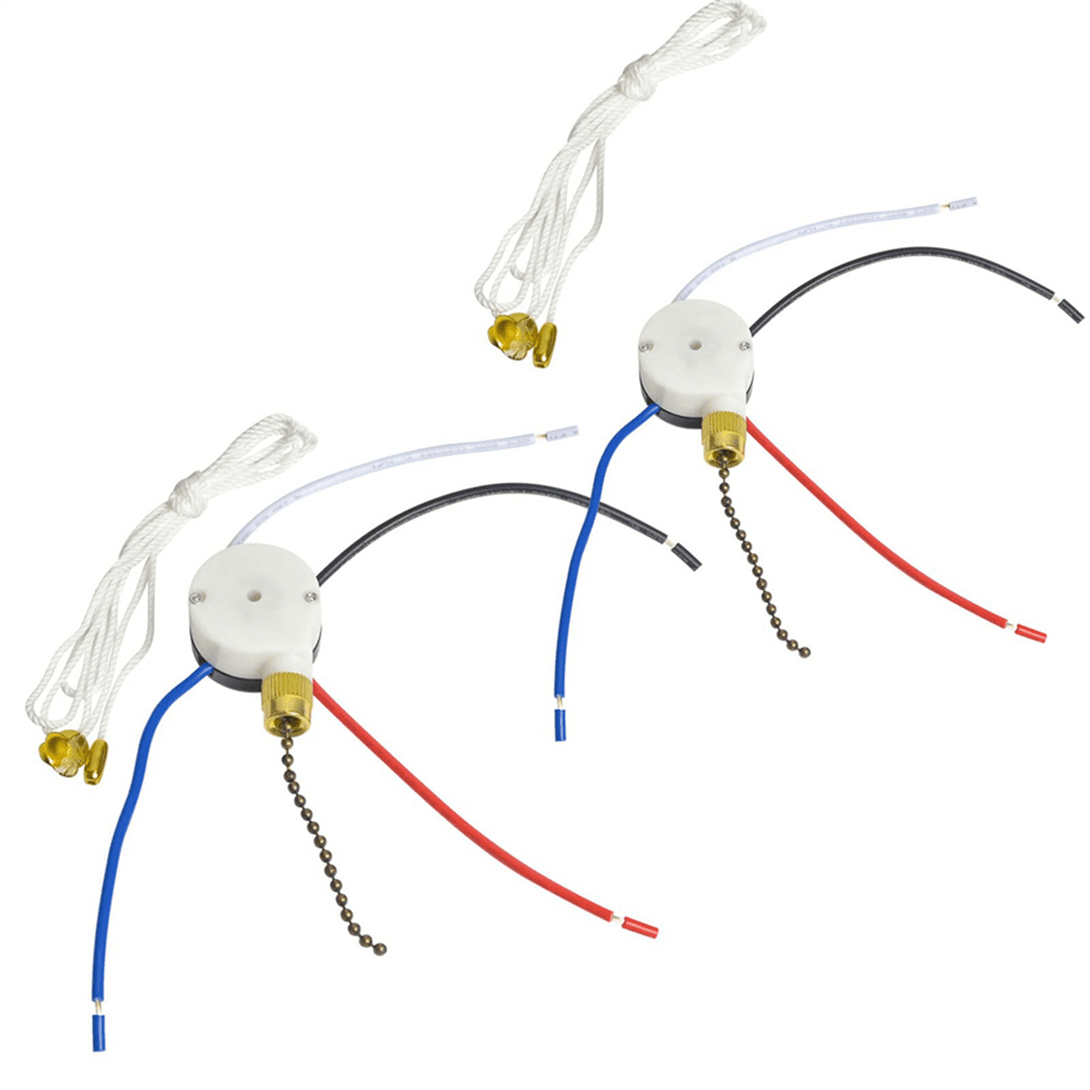 2024 TOP! 4x Ceiling Fan Pull Switch,ZE-208S E89885 3 Speed 4 Wire Fan ...