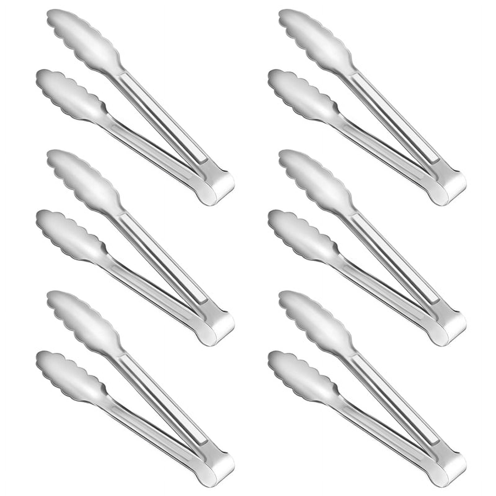 2024 TOP! 6 Pack Serving Tongs Kitchen Tongs, Buffet 304 Stainless ...