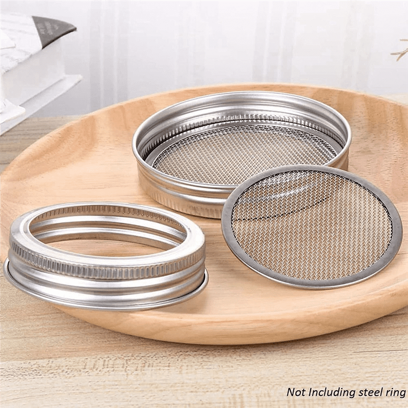 2024 TOP! 8 Pack Sprouting Screen Lids, Stainless Steel Lid for 86Mm ...