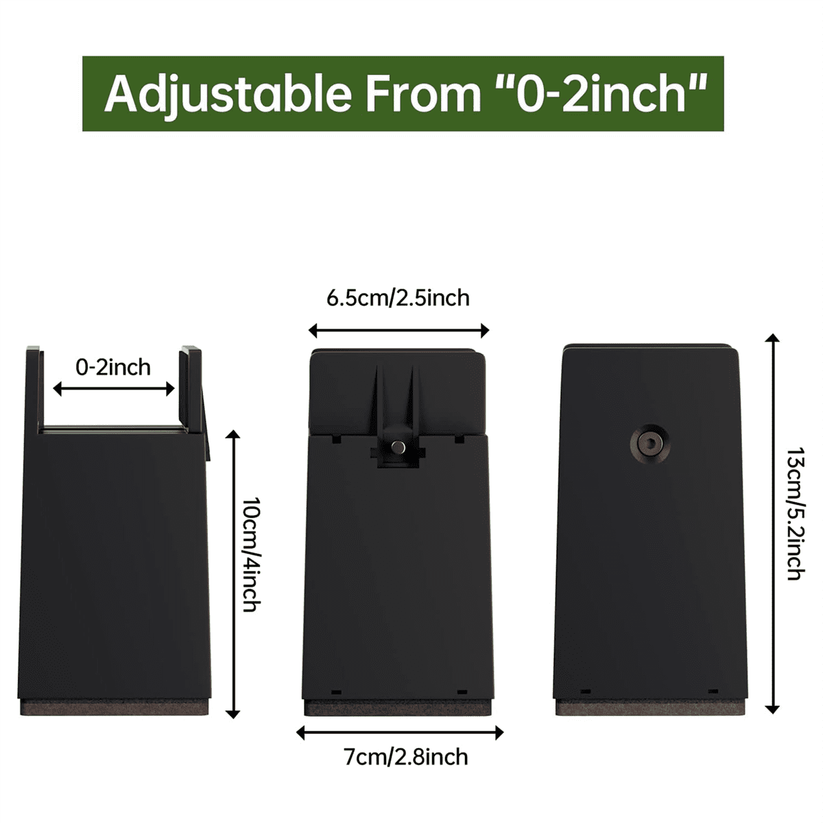 2024 TOP! Bed Risers, 4 Inch Adjustable Desk Riser Blocks with Screw ...