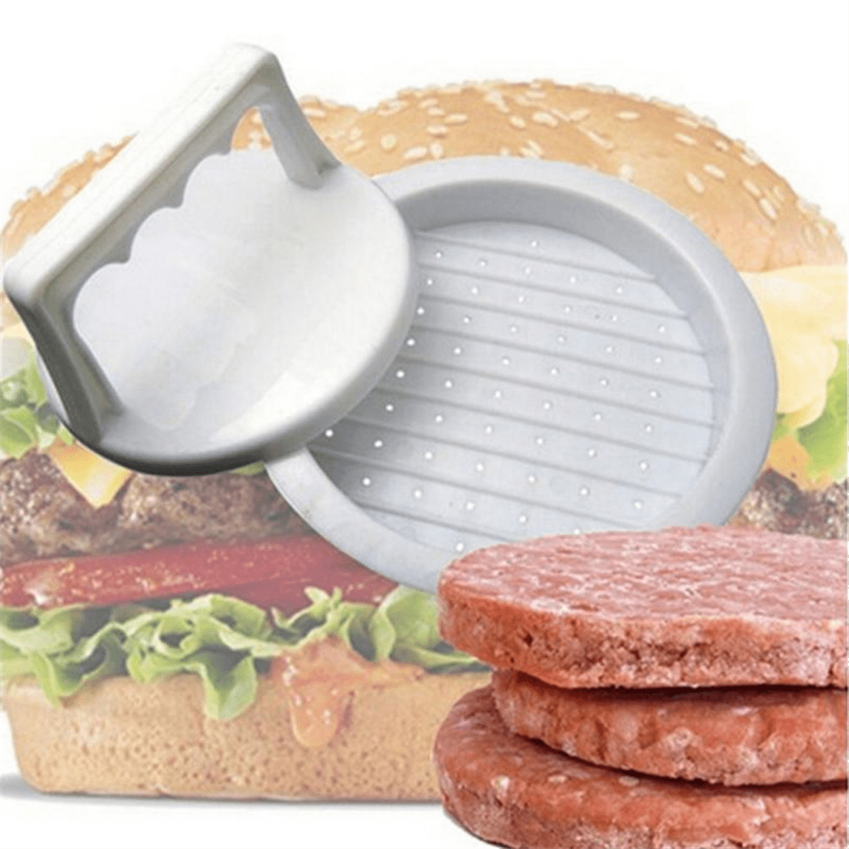 2024 TOP! Kitchen Hamburger Meat Beef Maker Grill Burger Patty Mould ...