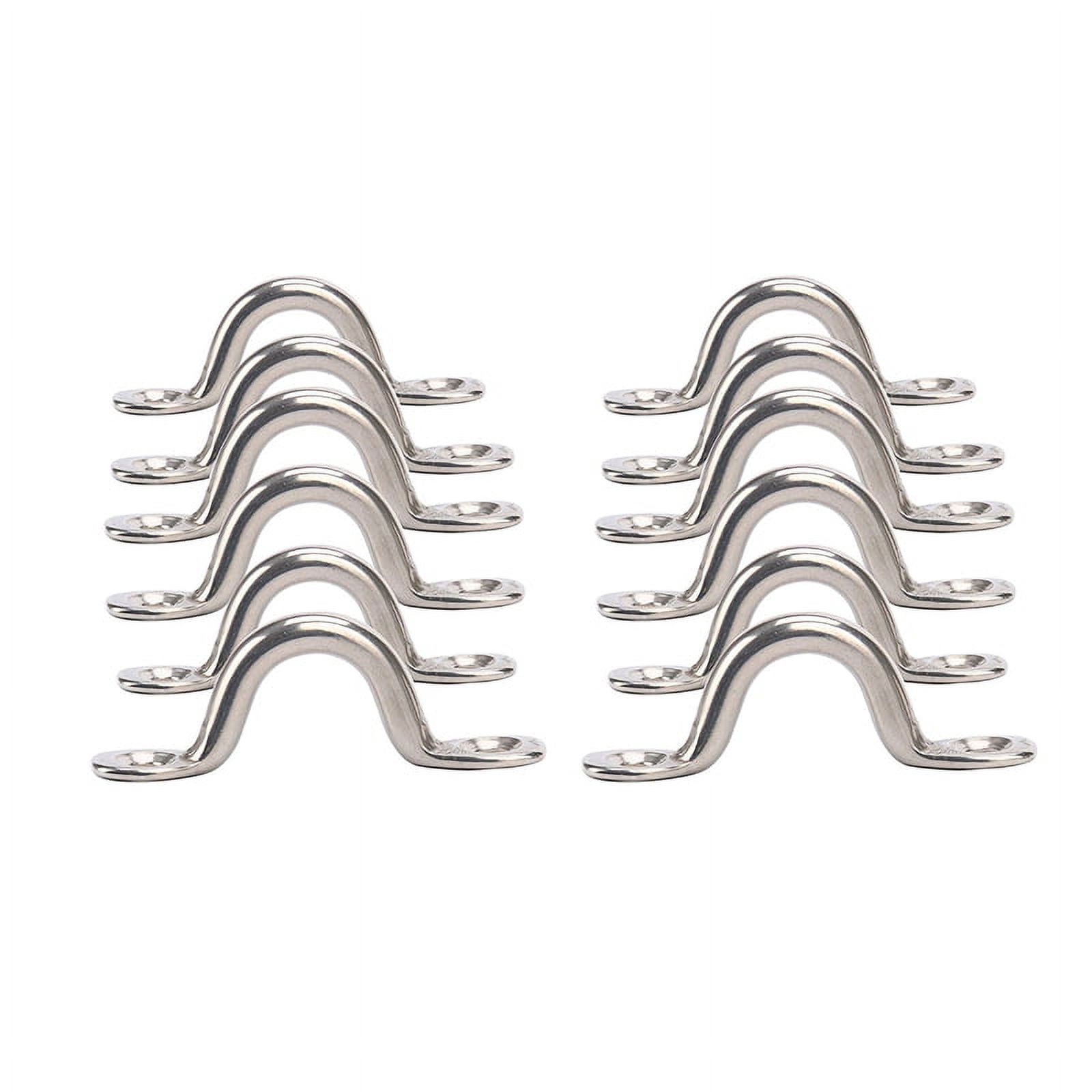2024 TOP! Pack of 12 Stainless Steel Bimini Boat Top PAD EYE , Eye ...