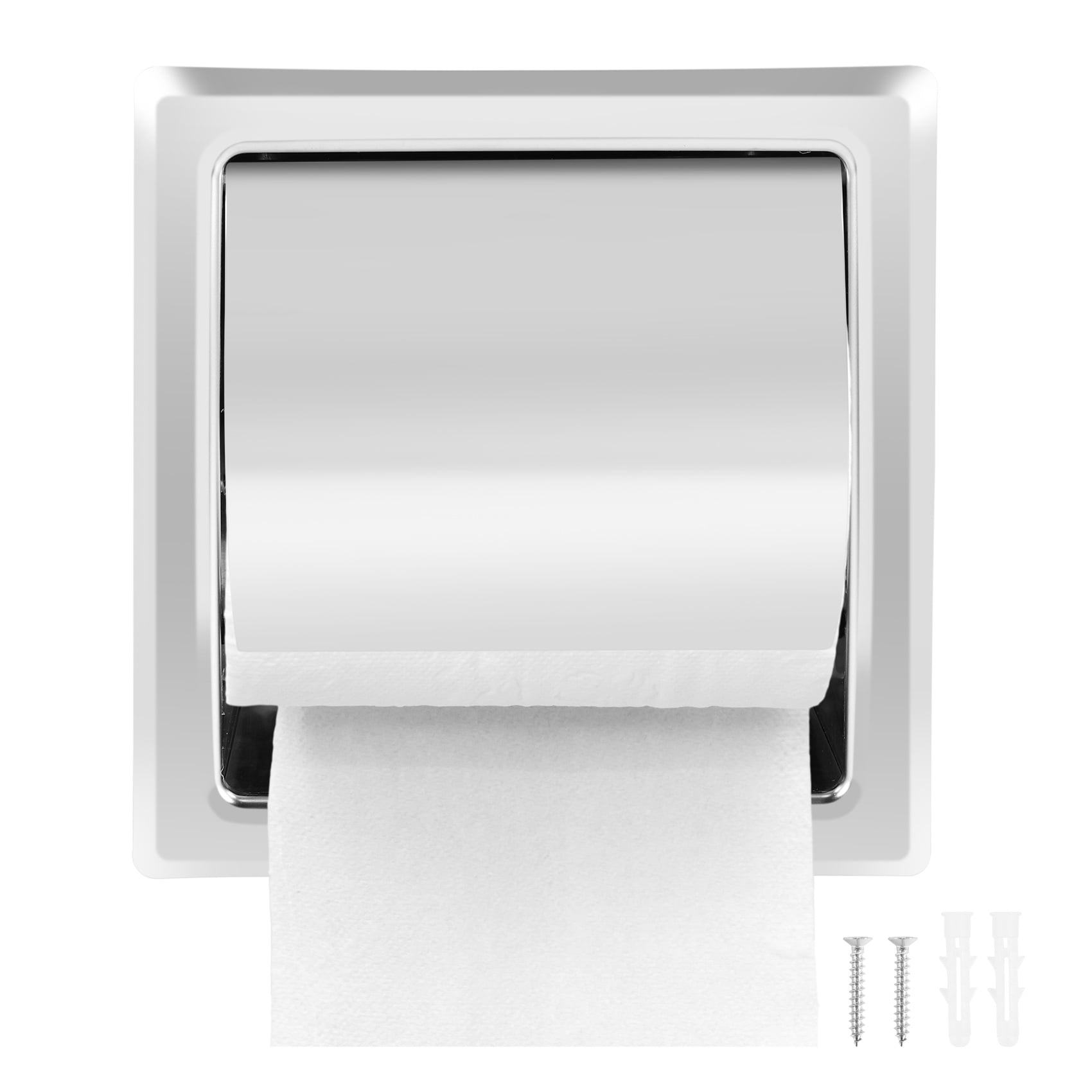 2024 TOP! Stainless Steel Recessed Toilet Paper Holder Wall Holder ...