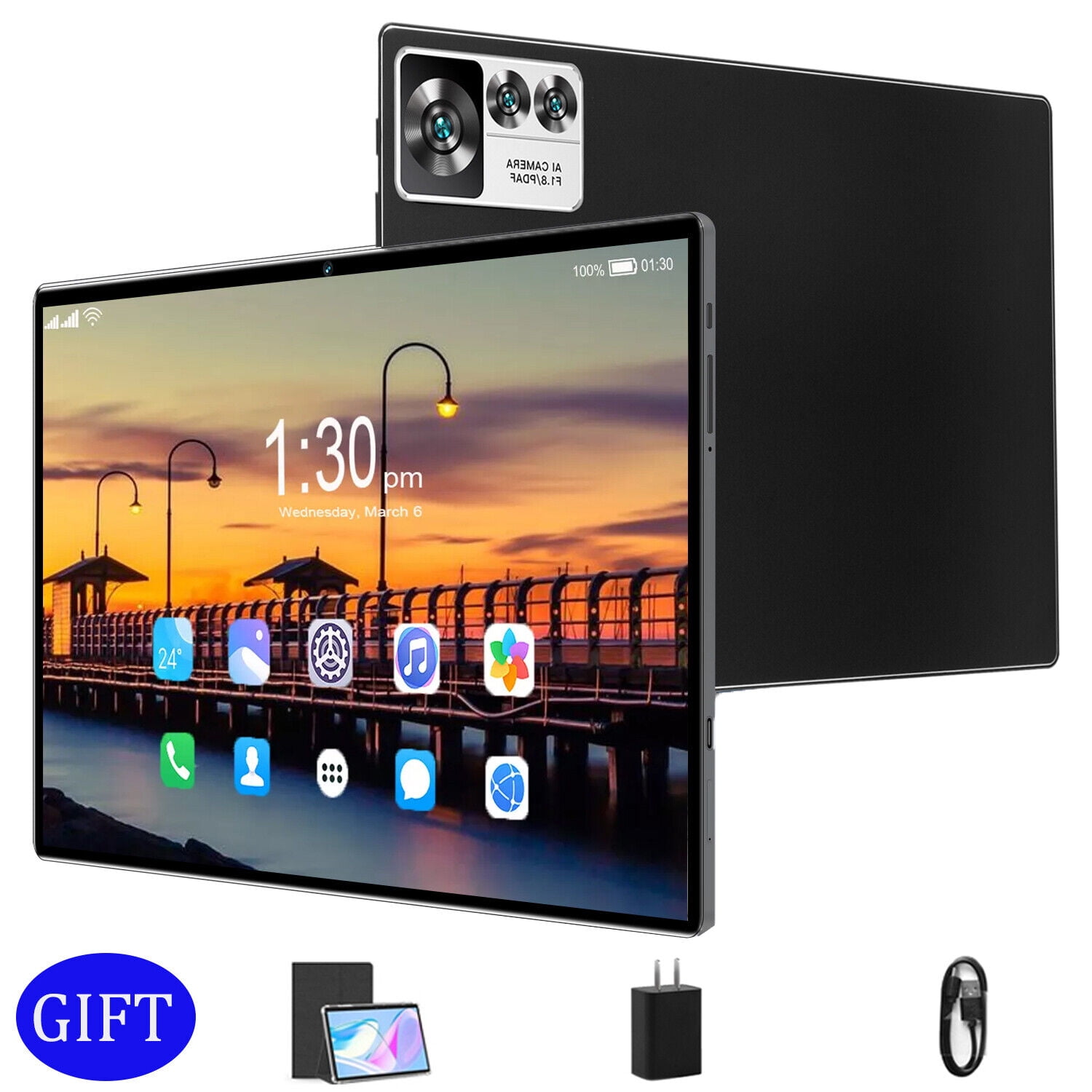 2024 Tablet 10 In Tablet Android 14 Octa Core 1920*1200 8000mAh Dual ...